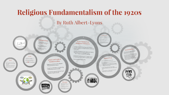 Religious Fundamentalism of the 1920s by Ruth Albert-Lyons on Prezi
