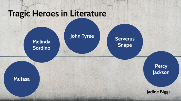 Tragic Heroes in Literature by Jadine biggs on Prezi