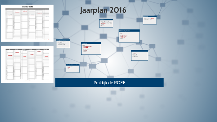 Jaarplan by Jos Velema