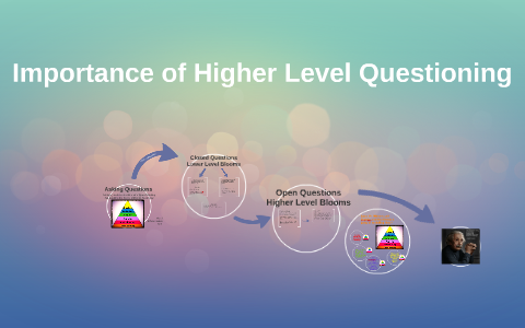 Importance of Higher Level Questioning by beth winsor on Prezi