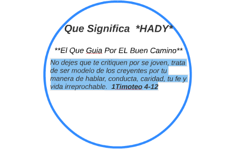 Que Significa *HADY* by on Prezi