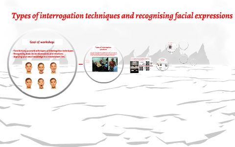 Types of interrogation techiniques and recognising facial ex by Martin ...