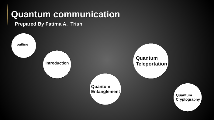 QUANTUM COMMUNICATION by Fatima Abdo on Prezi