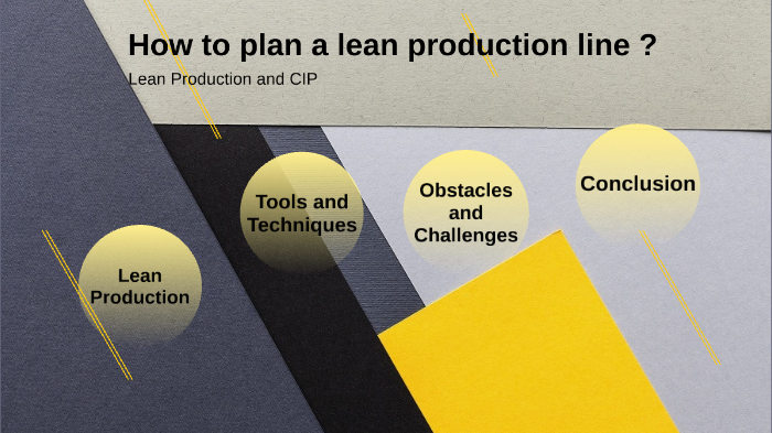 How to plan a lean production line? by omar altaher on Prezi