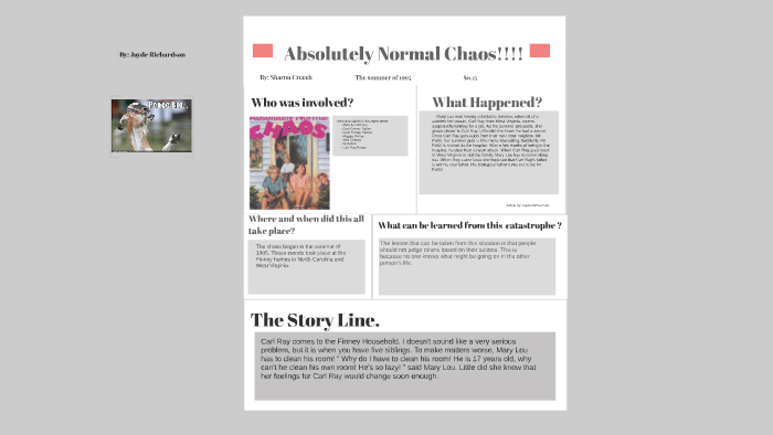 Absolutely Normal Chaos!!!! by Jayde Richardson on Prezi