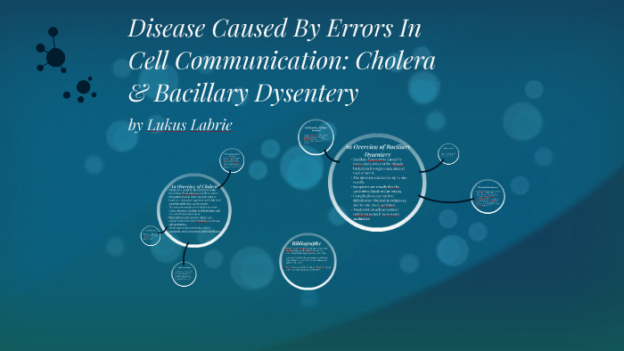 Disease Caused By Errors In Cell Communication: Cholera & Bacillary ...