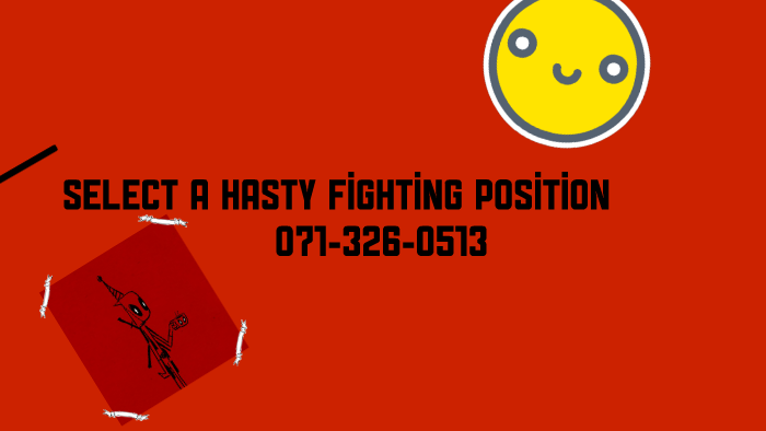 Hasty Fighting Position by Agustin Morales on Prezi