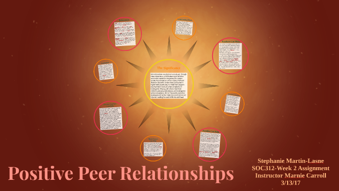 Positive Peer Relationships by Stephanie Martin-Lasne on Prezi