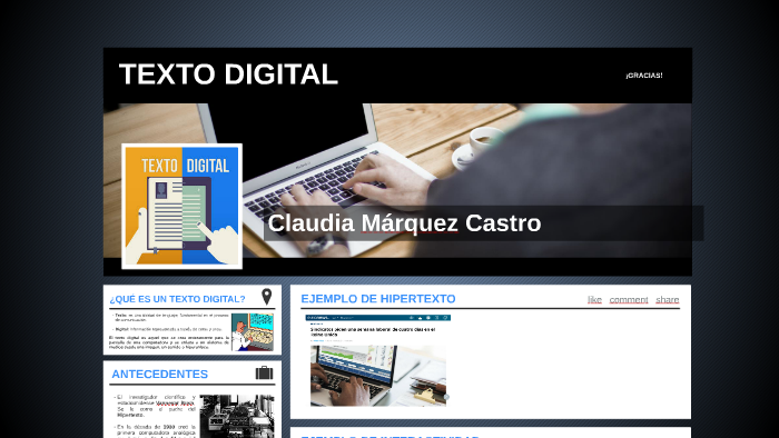 TEXTOS DIGITALES by Claudia Márquez on Prezi