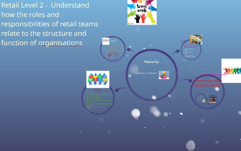 Retail Level 2 - Understand how the roles and responsibilit by Alison ...