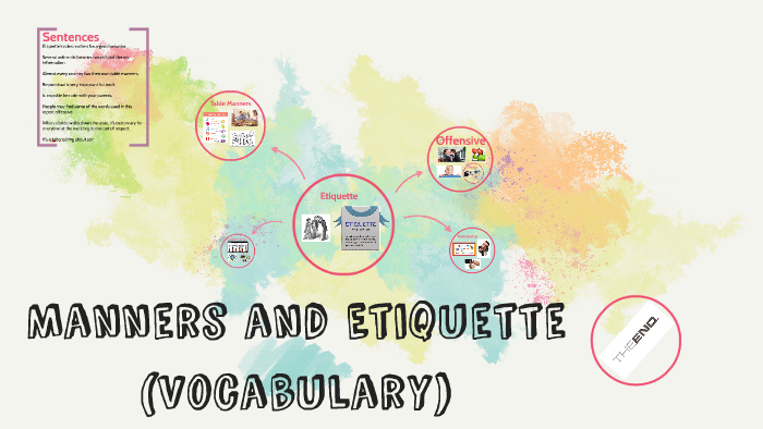 Manners and Etiquette (Vocabulary) by laiz larrea on Prezi