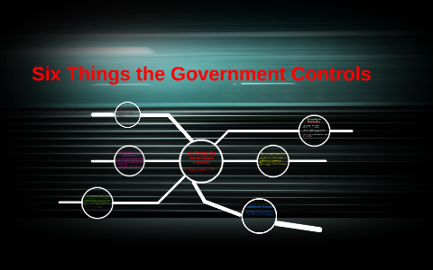 Six Things the Government Controls by will delong on Prezi