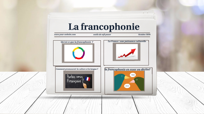 La francophonie et la culture française : outils du soft power de la ...