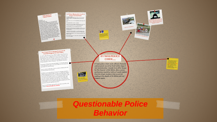 Questionable Police Behavior by Traylon Thomas
