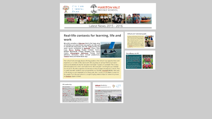 Marston Vale Middle School by Simon James on Prezi