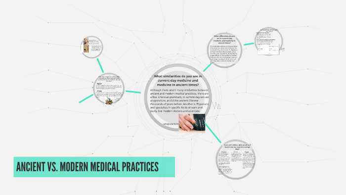 ANCIENT VS. MODERN MEDICAL PRACTICES by Paige Kohler on Prezi