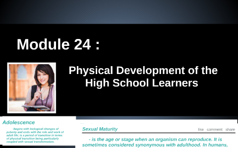 Module 24 Physical Development Of The High School Learners By Kathy