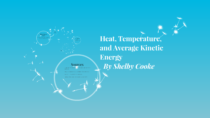 Heat, Temperature, and Average Kinetic Energy by Shelby Cooke