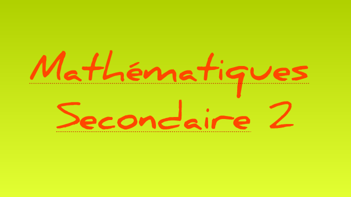 Cours math secondaire 2 Paule Delamarre (Panoramas 9 à 12) by Paule ...