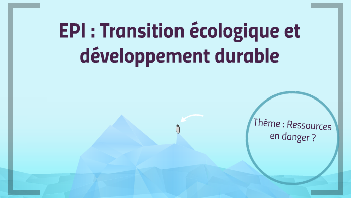 EPI : Transition écologique et développement durable. by Jacques ...