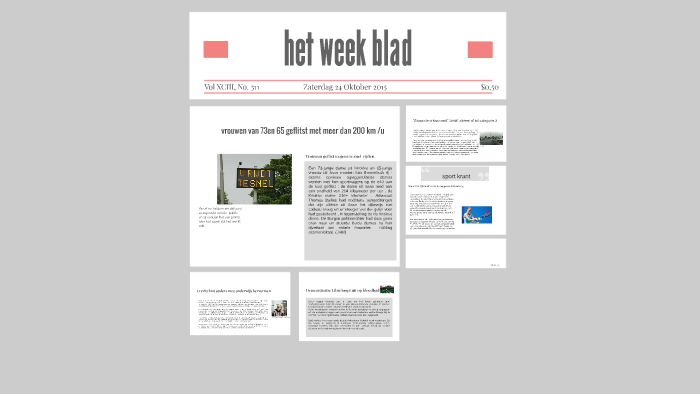 het weekend blad by anouk tomboy on Prezi
