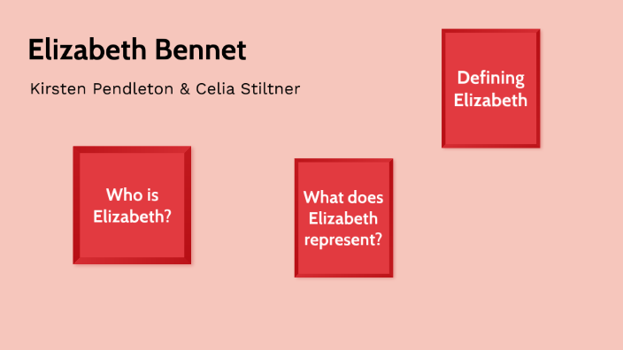Elizabeth Bennet Character Study: Kirsten Pendleton and Celia Stlitner ...