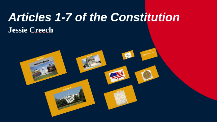 Articles 1-7 of the Constitution by Jessie Creech on Prezi