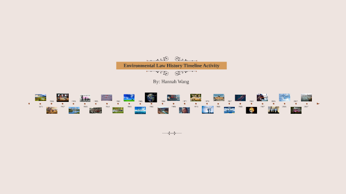 Environmental Law History Timeline Activity by on Prezi