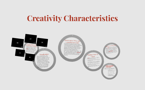 Creativity Characteristics by Amy Ellender