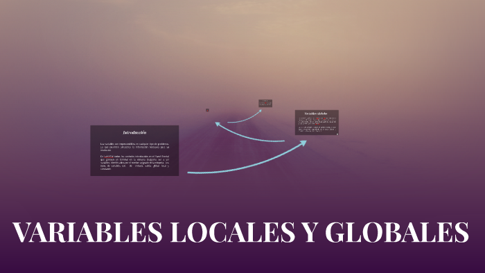 VARIABLES LOCALES Y GLOBALES by Abril Arias on Prezi