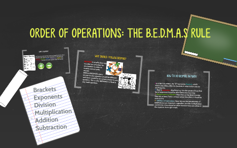 ORDER OF OPERATIONS: THE B.E.D.M.A.S RULE by Potato Potato on Prezi