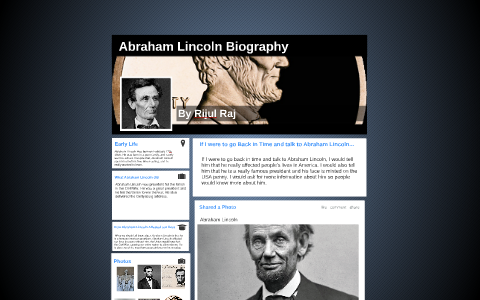 Abraham Lincoln Biography by rijul raj on Prezi