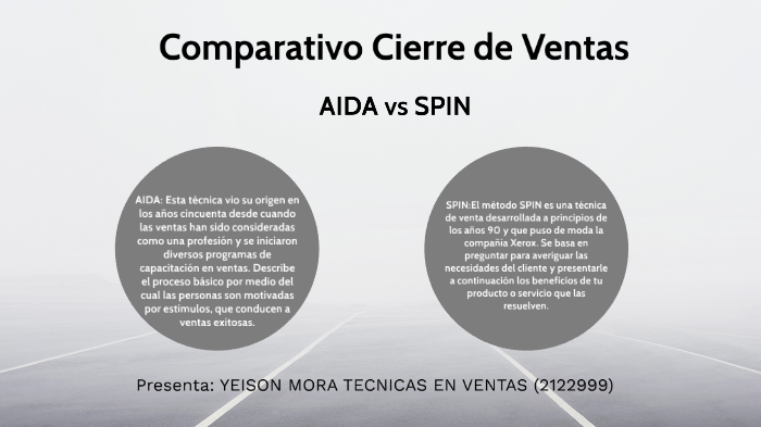 Comparativo cierre de ventas aida vs spin by yeison fabian mora rodriguez on Prezi