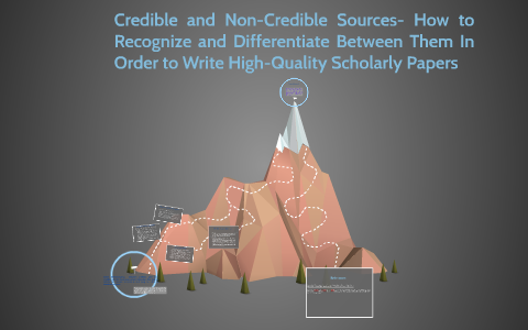 Credible and Non-Credible Sources- How to Recognize and Diff by Marina ...