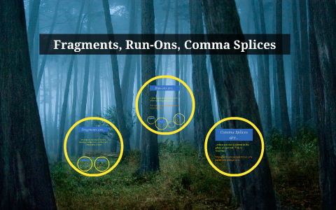Fragments, Run-Ons, Comma Splices by on Prezi