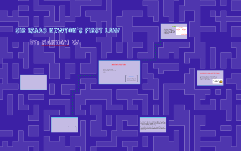Sir Isaac newton's first law by Hannah Worrell on Prezi