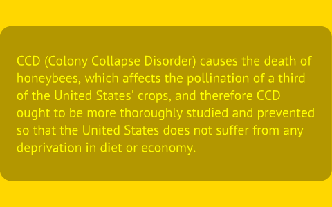 Colony Collapse Disorder: What and Why Do We Care? by Caleb Taylor on Prezi