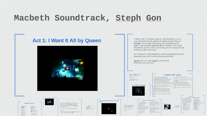Macbeth Soundtrack by Stephanie Gonzalez on Prezi