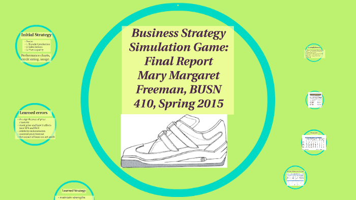 Business Strategy Simulation Game: Final Report by Mary Margaret ...