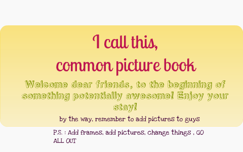 Common Picture Book by Lycée Projects on Prezi