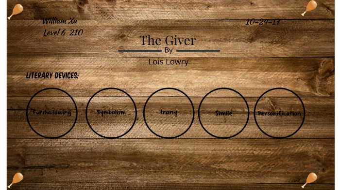 The Giver: Literary Devices by William Xu on Prezi