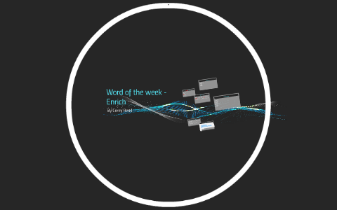 word of the week by corey read on Prezi