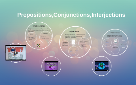 prepositions,conjunctions,interjections by gracie vanover