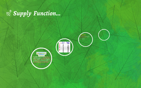 Supply Function... by rem rem on Prezi