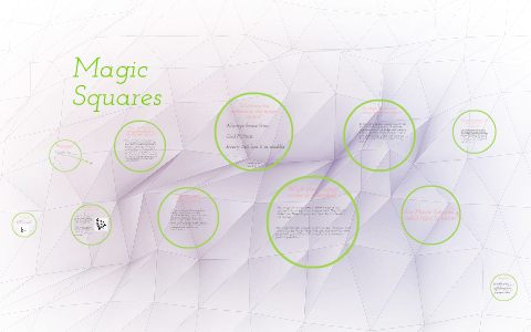 Magic Squares by Edan S on Prezi