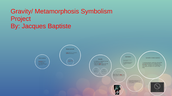 Gravity/ Metamorphosis Symbolism Project by jacques Baptiste on Prezi