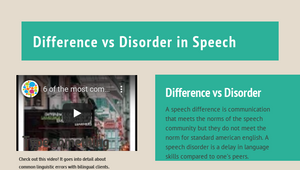 Difference vs Disorder in Speech by Laura Pace on Prezi Design