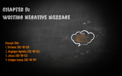 Chapter 9: Writing Negative message by Elisabeth Stefanie on Prezi