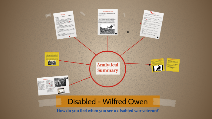 Disabled - Wilfred Owen by Nicholas Roberts on Prezi