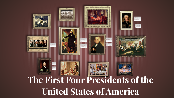 The First Four Presidents of the United States of America by cherokee ...